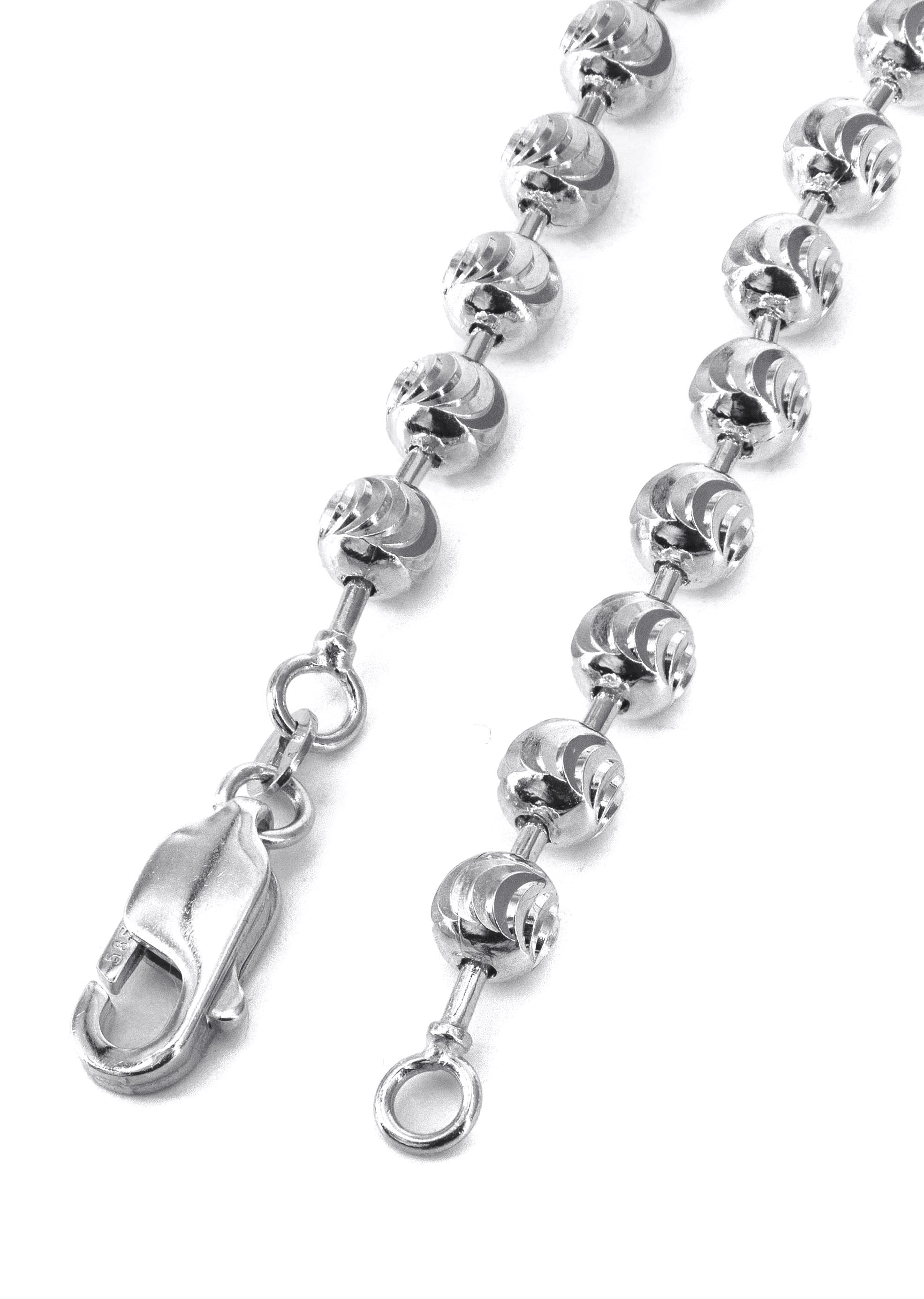 Gold Chain - Mens Moon Cut Chain 10K/14K White Gold – SHOP GOLD USA